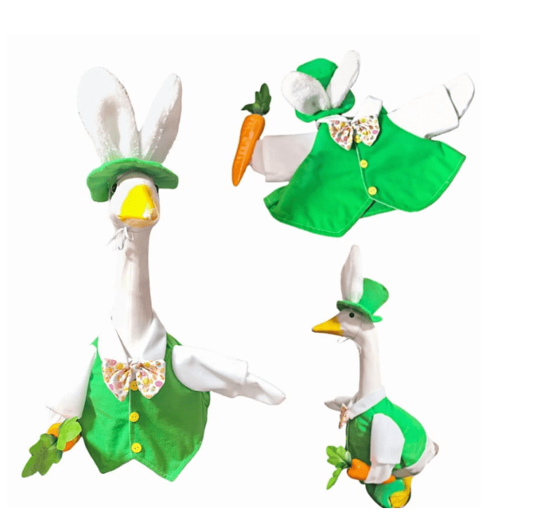 Chanana Easter Handheld Radish Goose Outfit, Green St. Patrick Easter ...