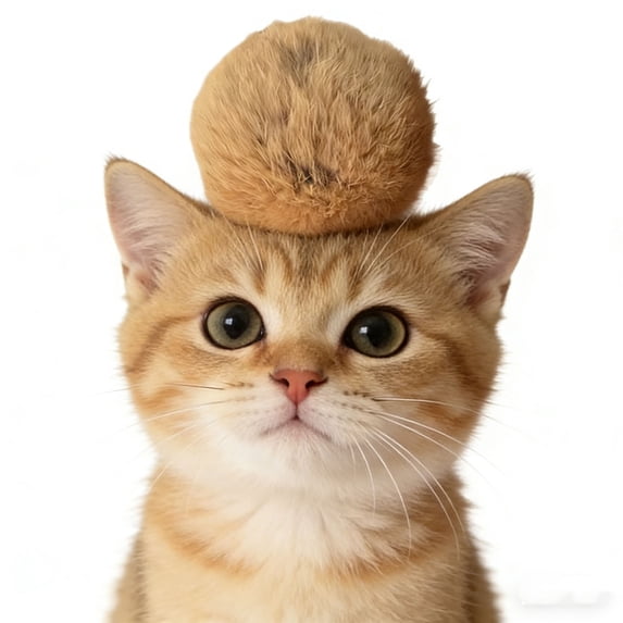 Chanana Faux Rabbit Fur Ball Cat Toy, Soft Fluffy Cat Toy Ball, Furry ...