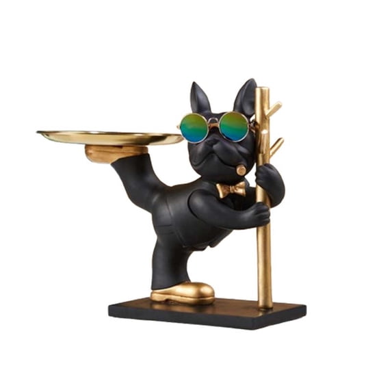 Chanana Fodou Bird Feeder, French Bulldog Resin Statue,Unique Home ...