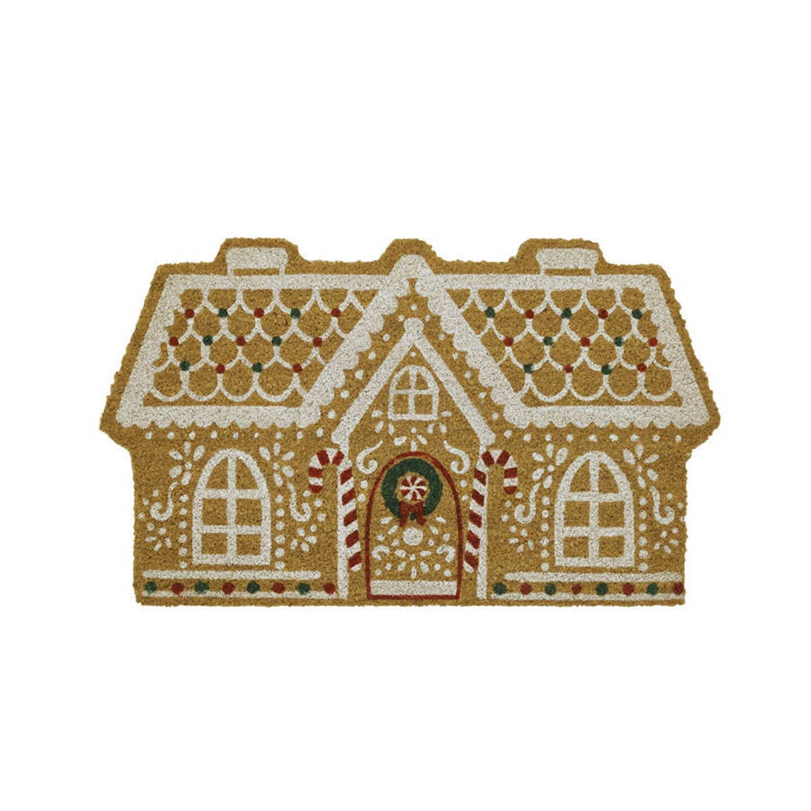 Chanana Gingerbread House Door Mat Christmas Coir Doormat Gingerbread ...