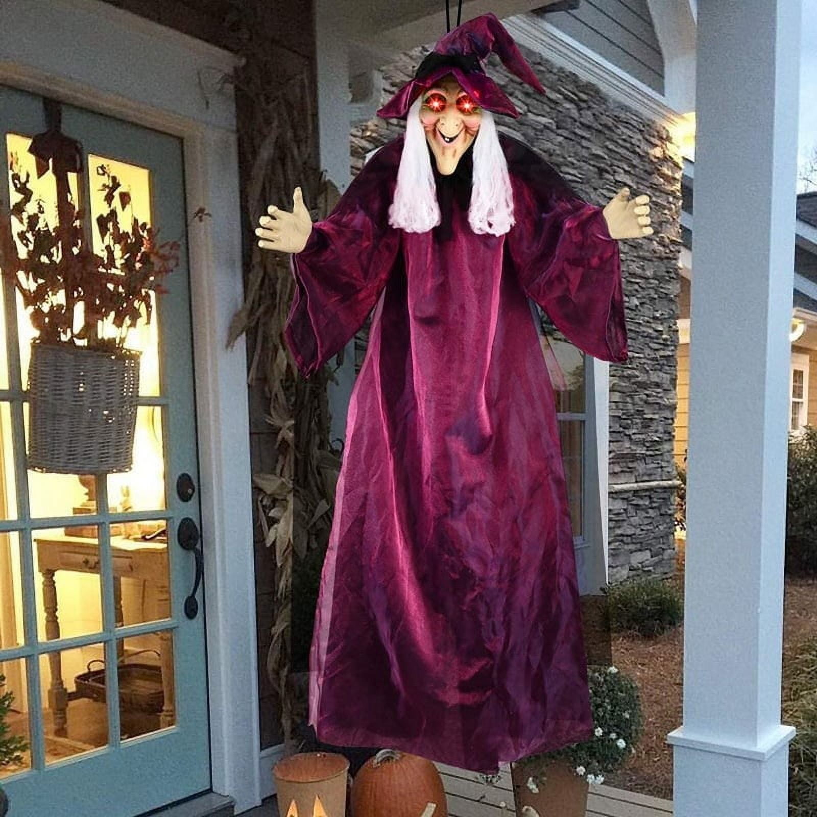 Chanana Halloween Electronic Animated Witches, 71In Life Size Hanging ...