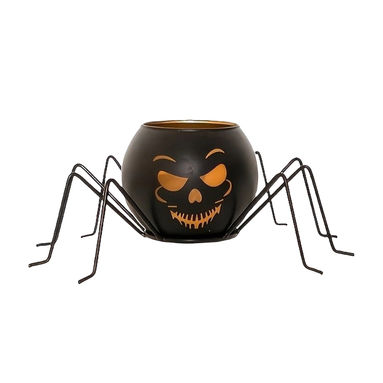Chanana Halloween Table Decor, Spidered Pumpkin Lanterns Black Iron ...