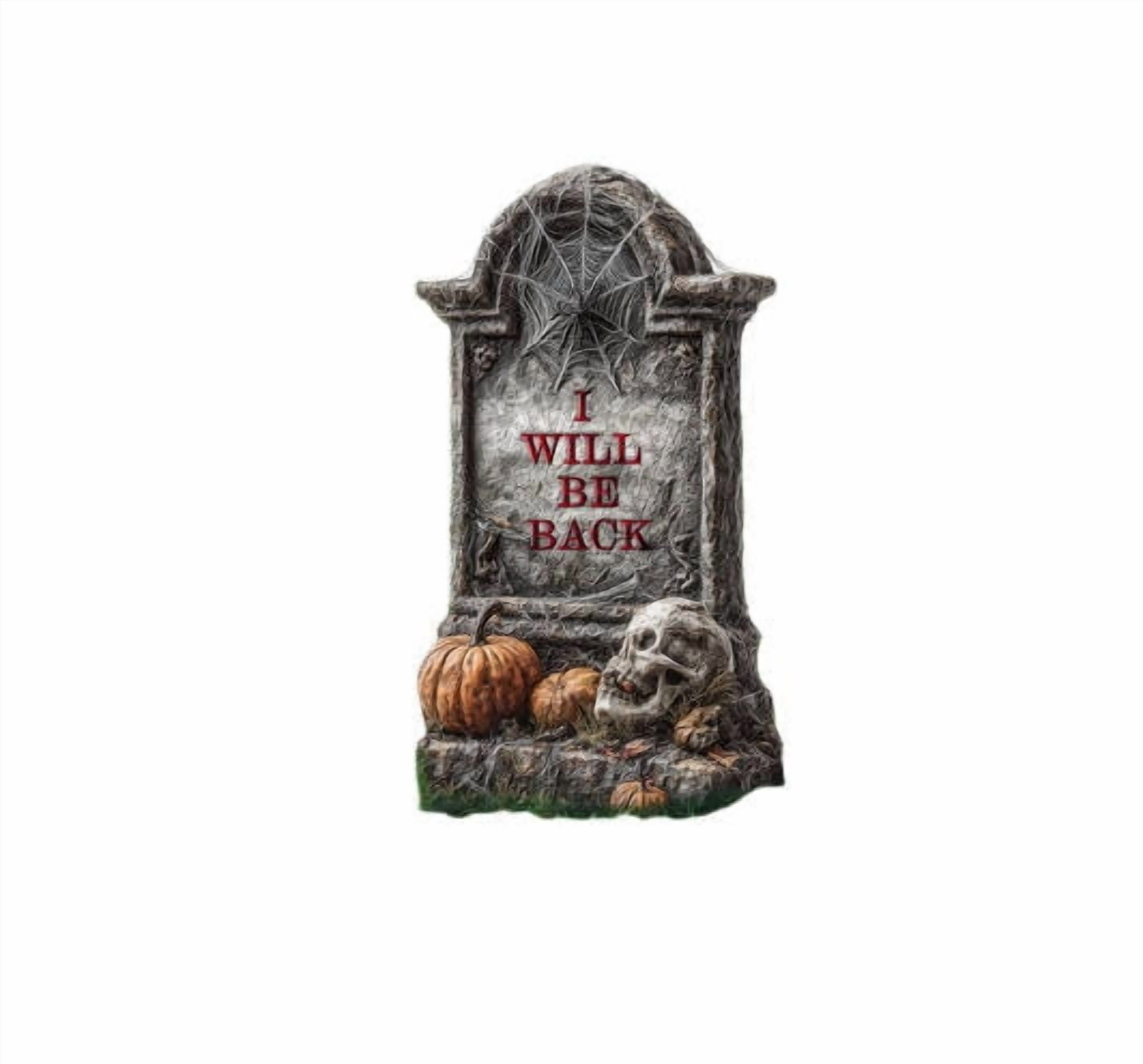 Chanana Halloween Tombstones Outdoor Yard Sign, Graveyard Decorations ...