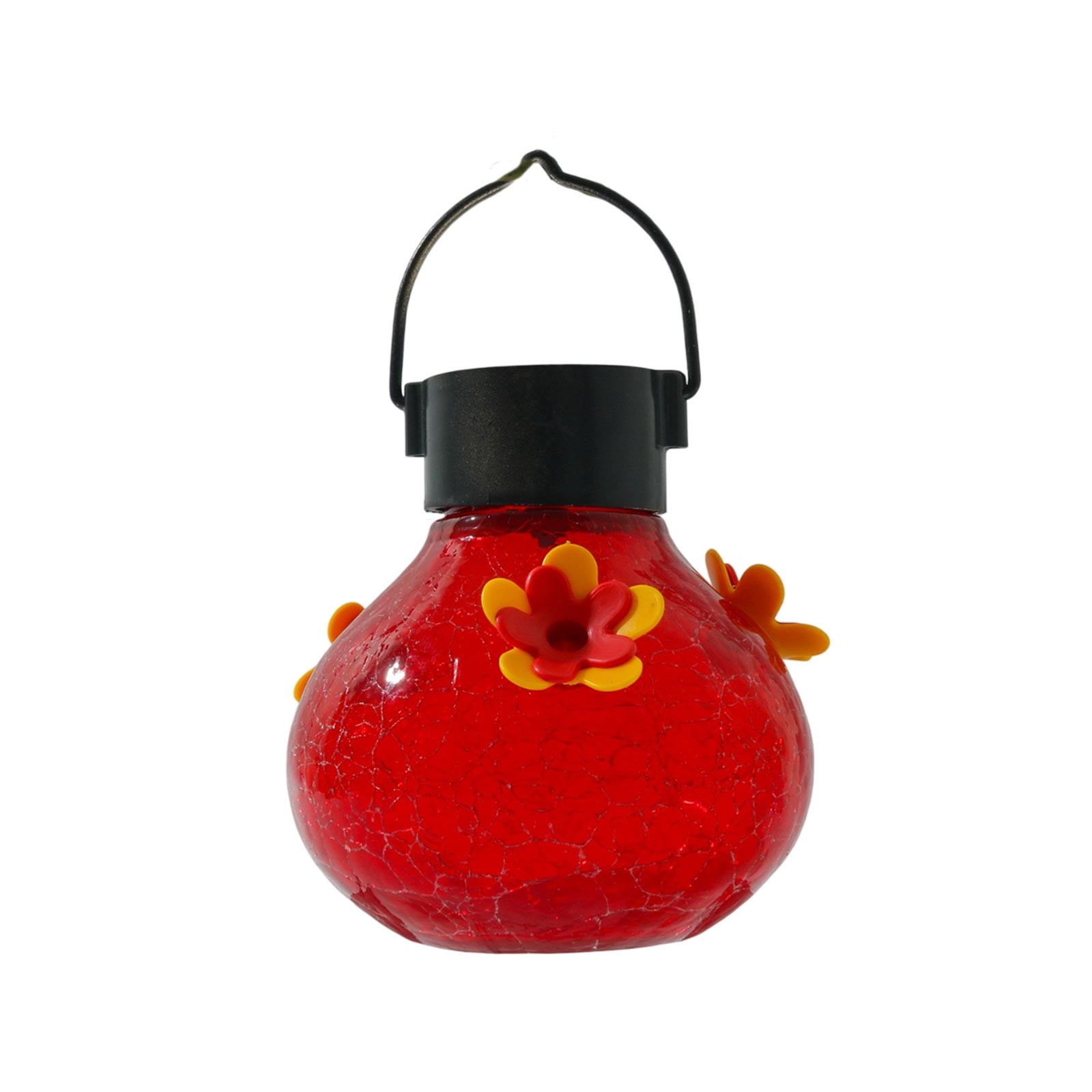 Chanana Hummingbird Feeder with Solar Light, Glass Hummingbird Feeder ...