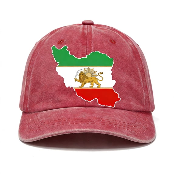 Chanana Personality Flag of The Iranian Iran Map Casquette Hat ...