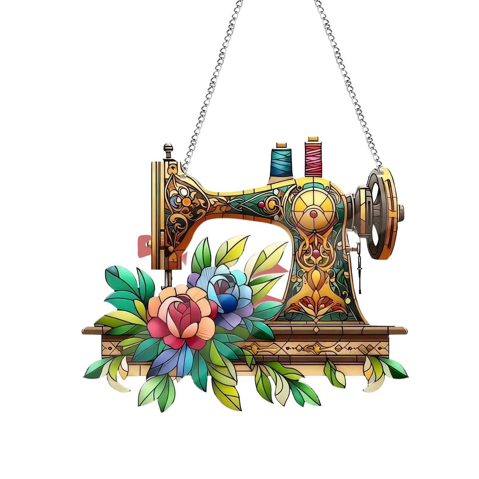 Chanana Sewing Machine Ornament, 2D Sewing Machine Acrylic Suncatchers ...