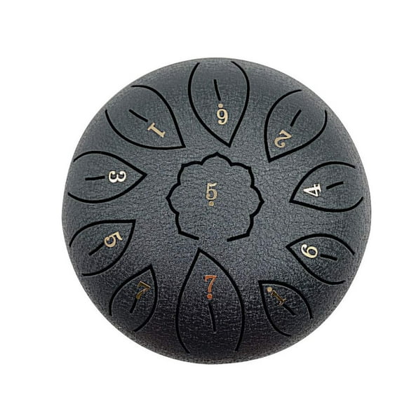 Chanana Steel Tongue Drum 6 Inch 11 Notes, G tone Hand Pan Drum with ...