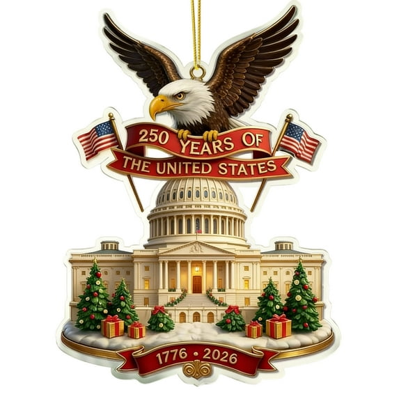 Chanana US 250th Anniversary Ornament 2026 – Patriotic Bicentennial ...