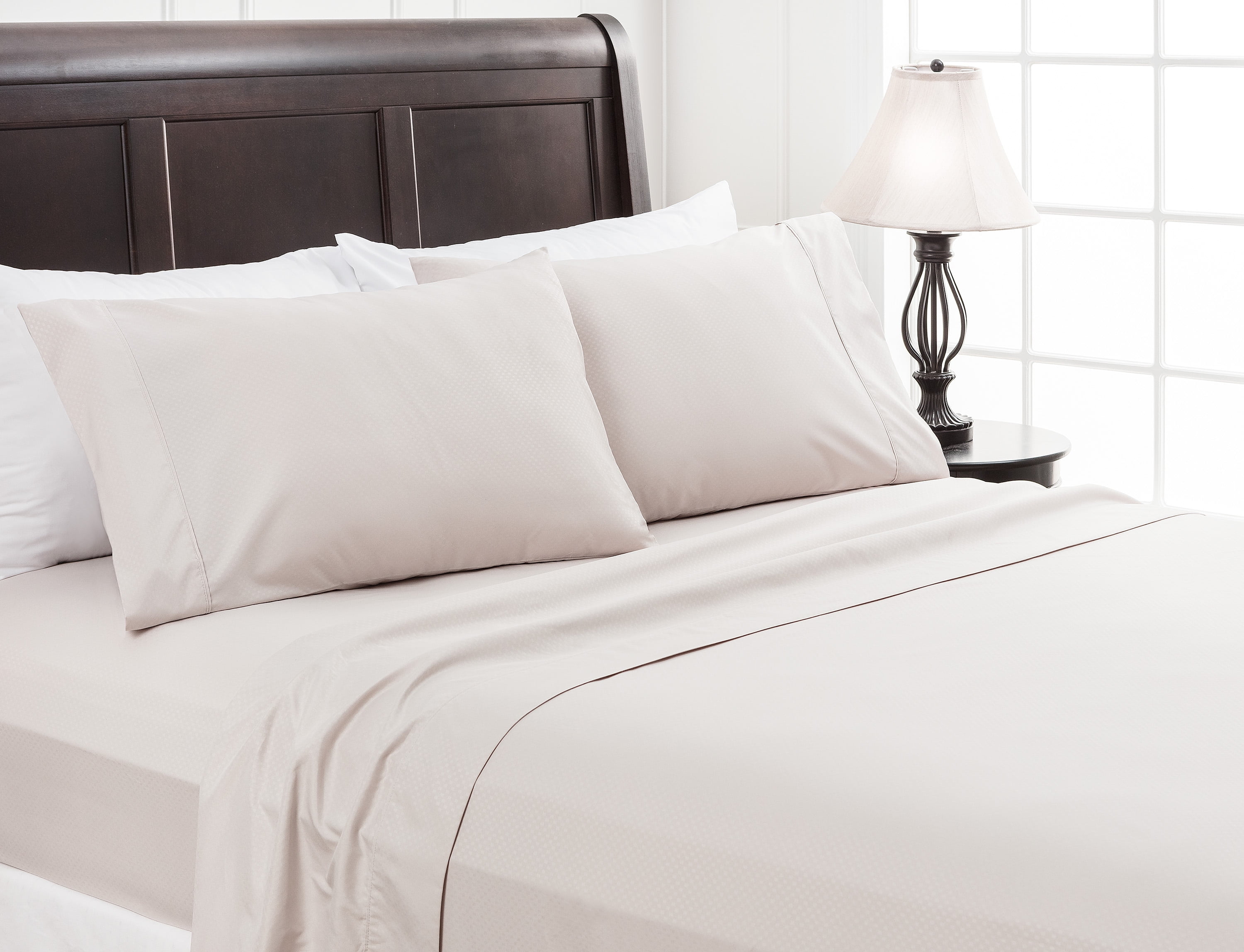 Chanasya 4-Piece Ultra Soft Solid Embossed Checkered Queen Sheets Set ...