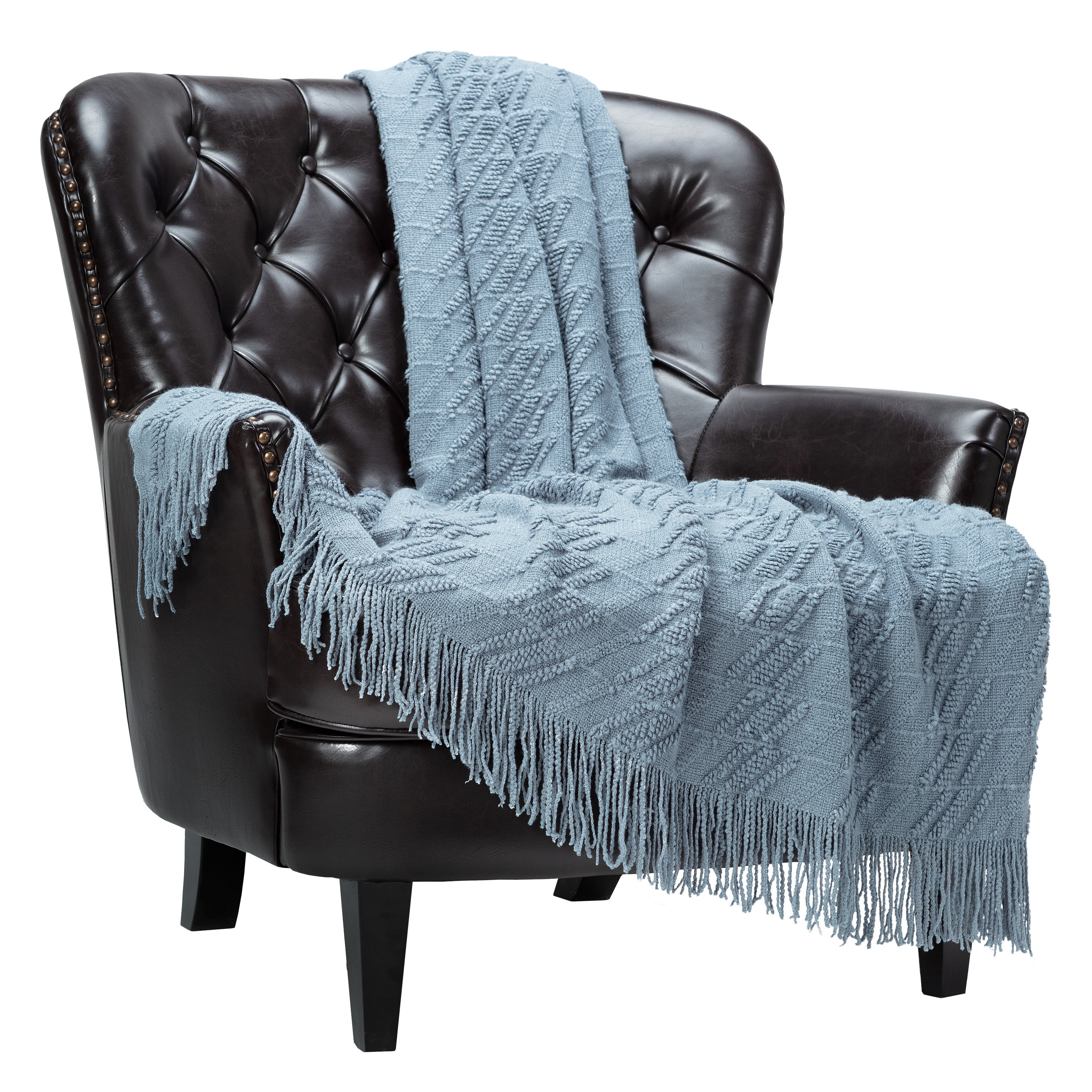 Chanasya Bevel Round Textured Super Soft Fluffy Acrylic Throw Blanket ...