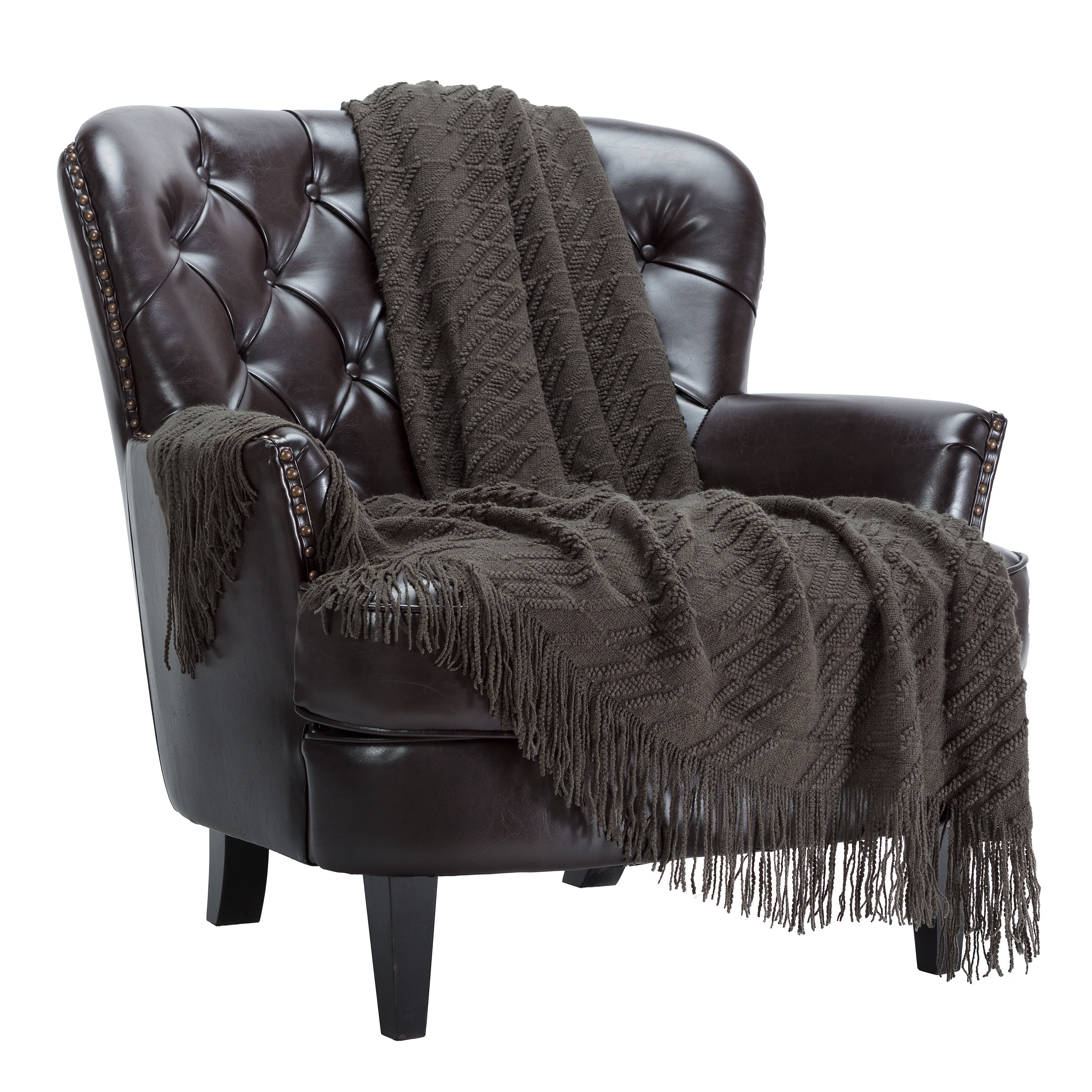 Chanasya Bevel Round Textured Super Soft Fluffy Acrylic Throw Blanket ...