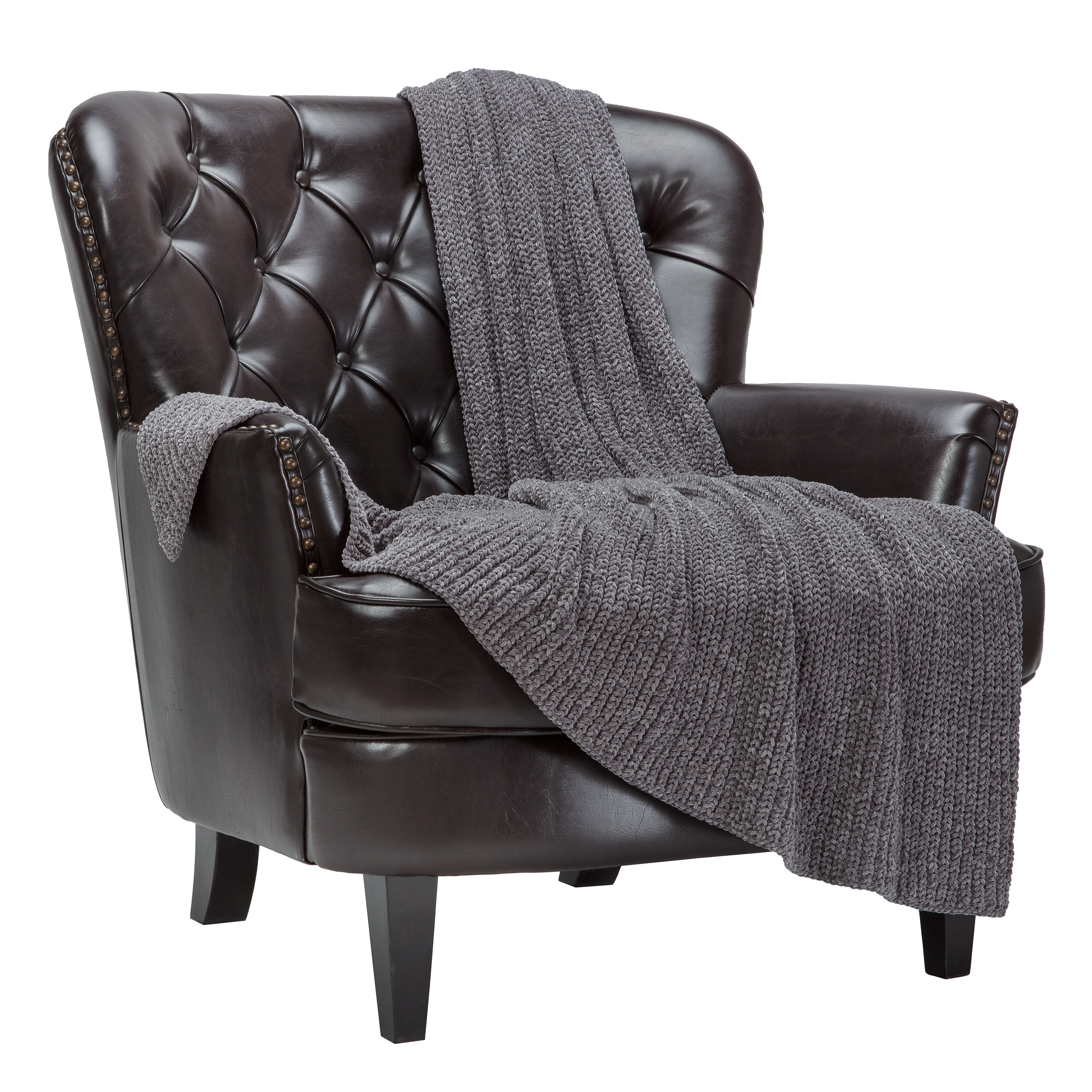 Chanasya Chenille Knit Super Soft Velvety Texture Throw Blanket - Cozy ...