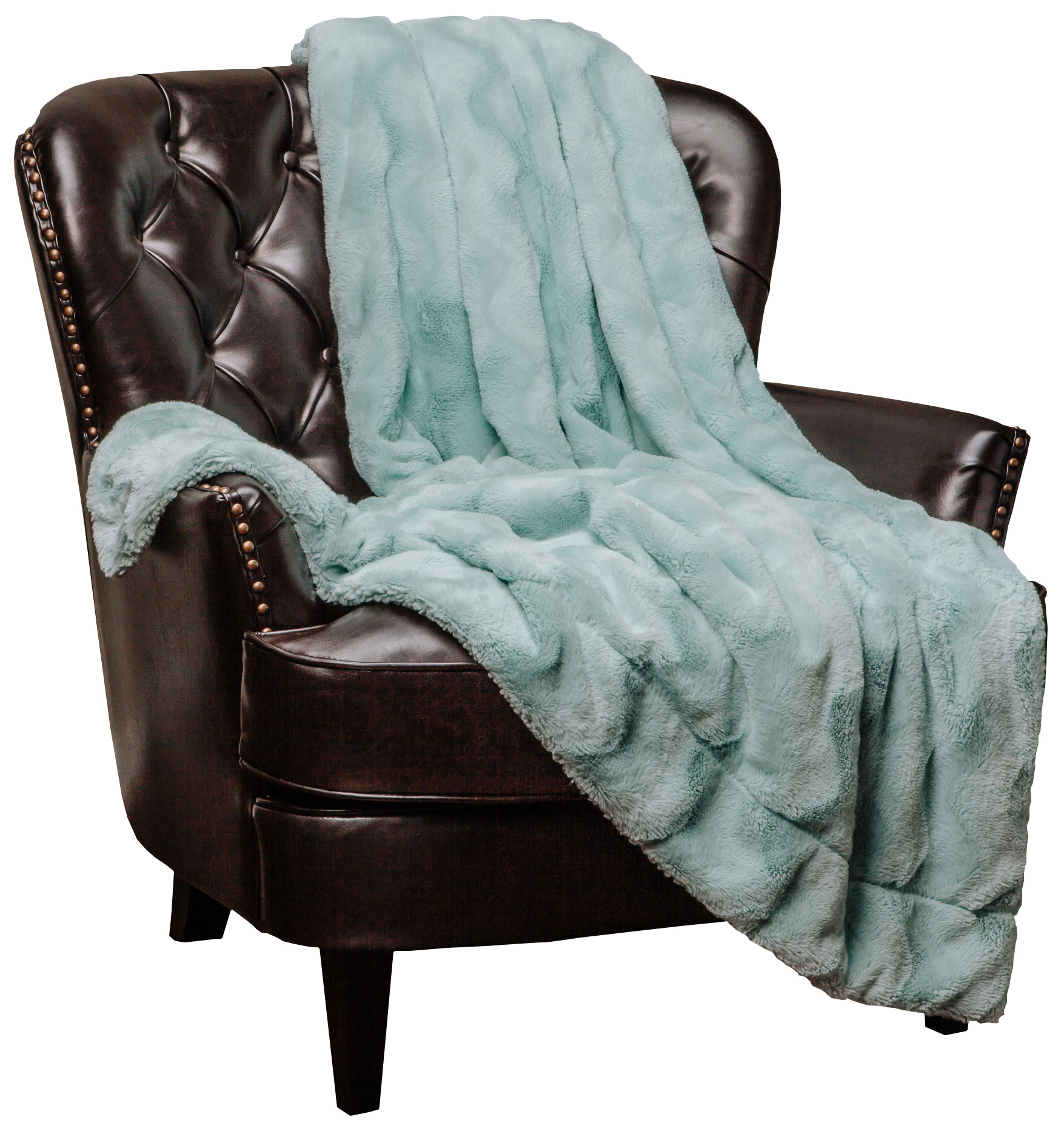 Chanasya Fur Throw Blanket for Bed Couch Chair Daybed - Soft Wave ...