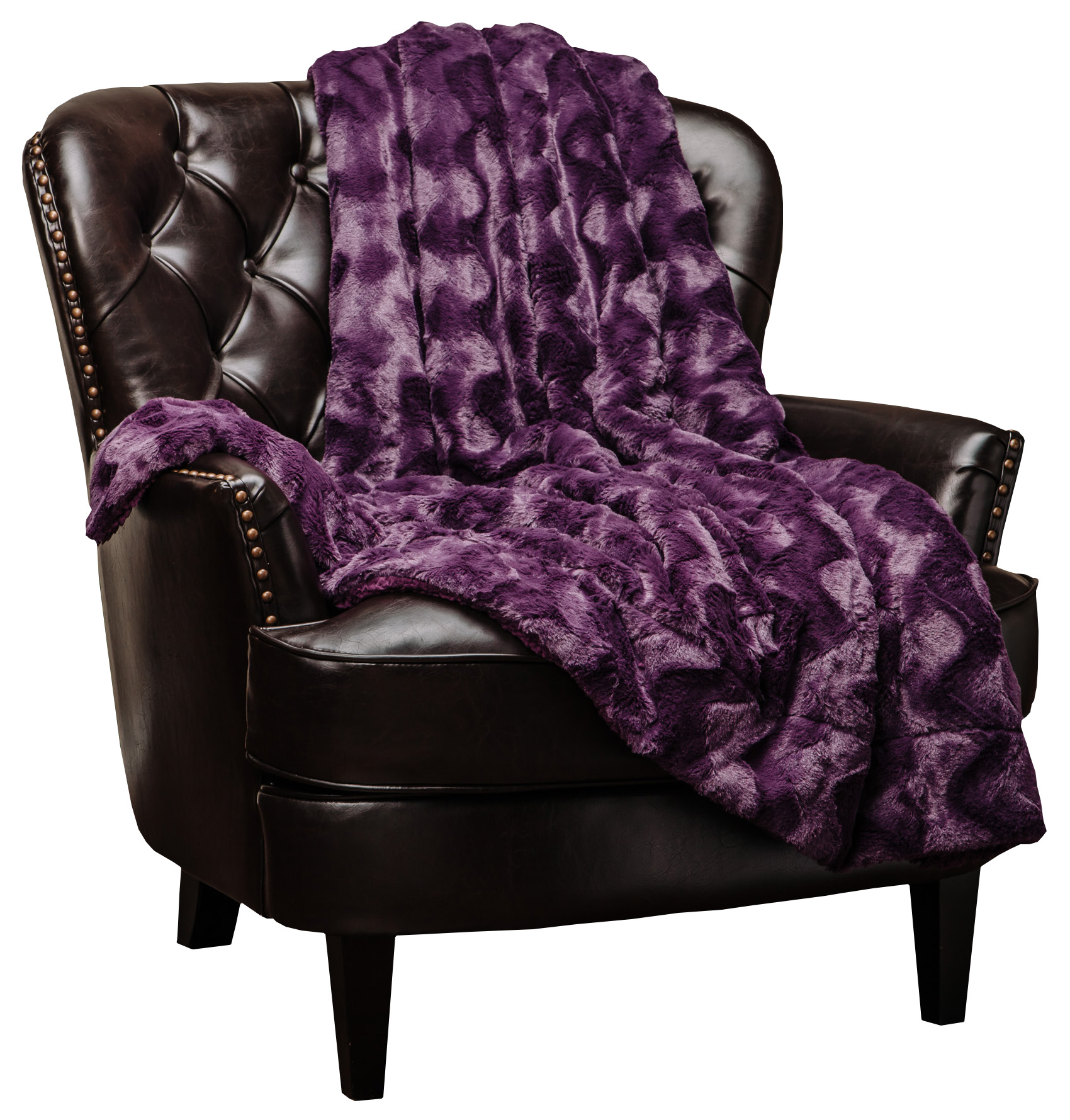 Chanasya Fur Throw Blanket for Bed Couch Chair Daybed - Soft Wave ...