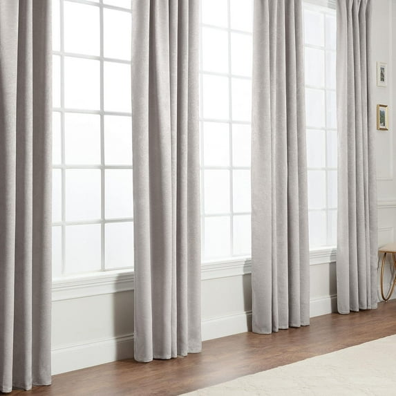 Chanasya Premium 2-Panel Solid Embossed Elegant Textured Curtains for ...