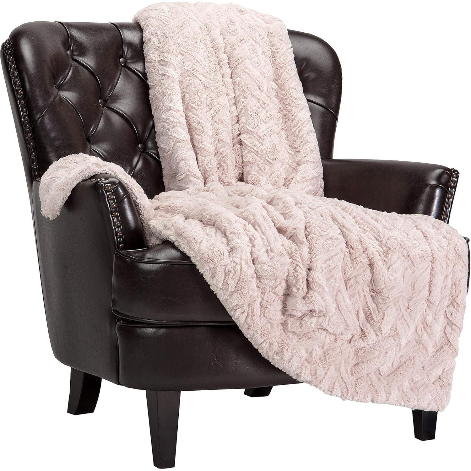 Chanasya Premium Soft Cloud Faux Fur Throw Blanket - Plush, Soft Sherpa ...