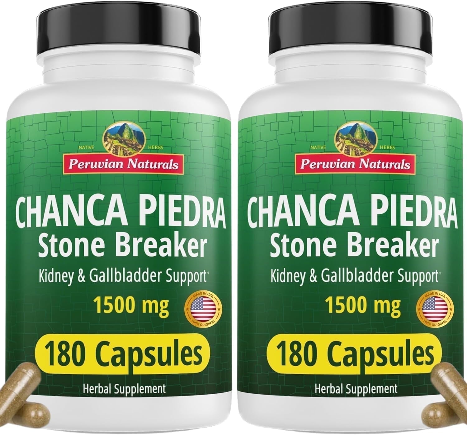 Chanca Piedra 360 Capsules Stone Breaker Kidney Cleanse Detox & Repair, Gallbladder Supplements ...
