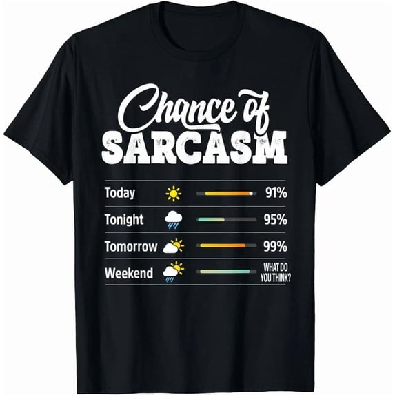 Chance Of Humor Fun Mens Women Gift Unisex T-Shirt - Walmart.com