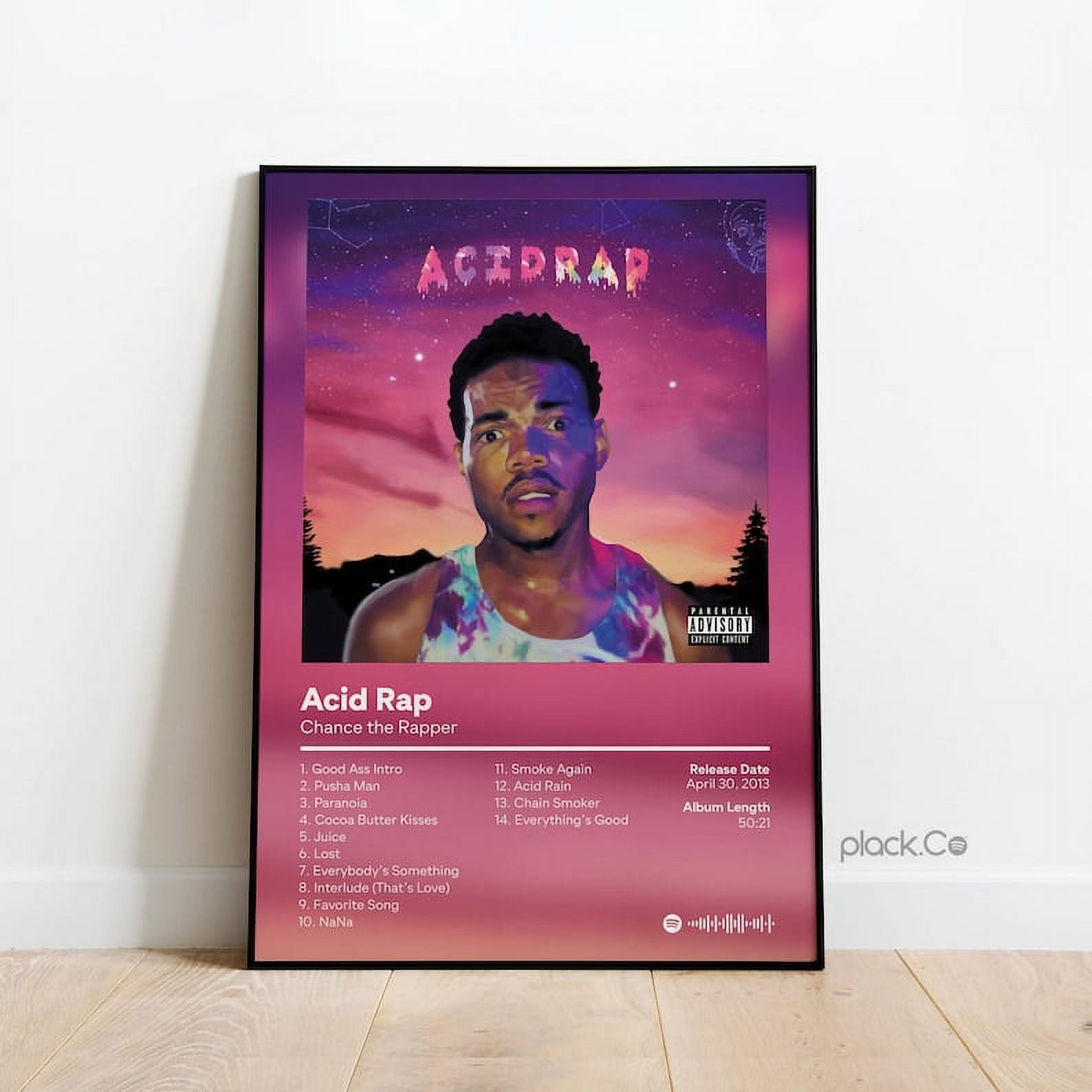 Chance The Rapper - Acid Rap - Custom Album Print - Hip Hop Wall Art ...
