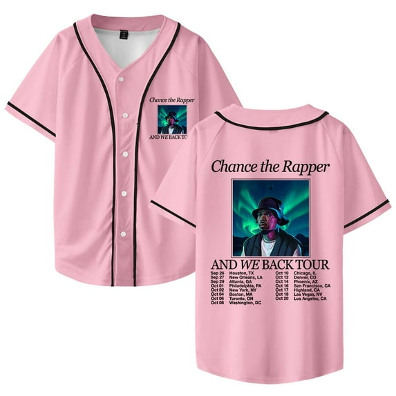 Chance The Rapper And We Back Tour Baseball Jersey Shirt V-Neck Women ...