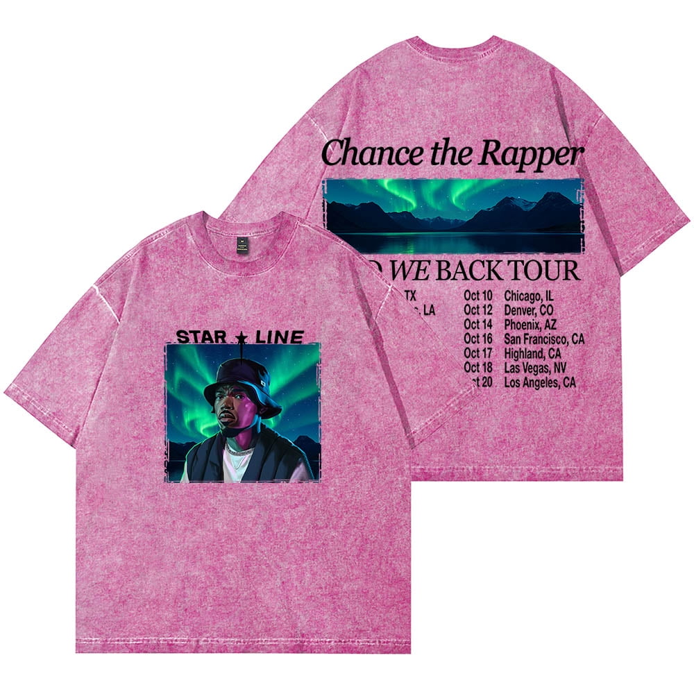 Chance The Rapper And We Back Tour Vintage Wash T-Shirts Women Men ...