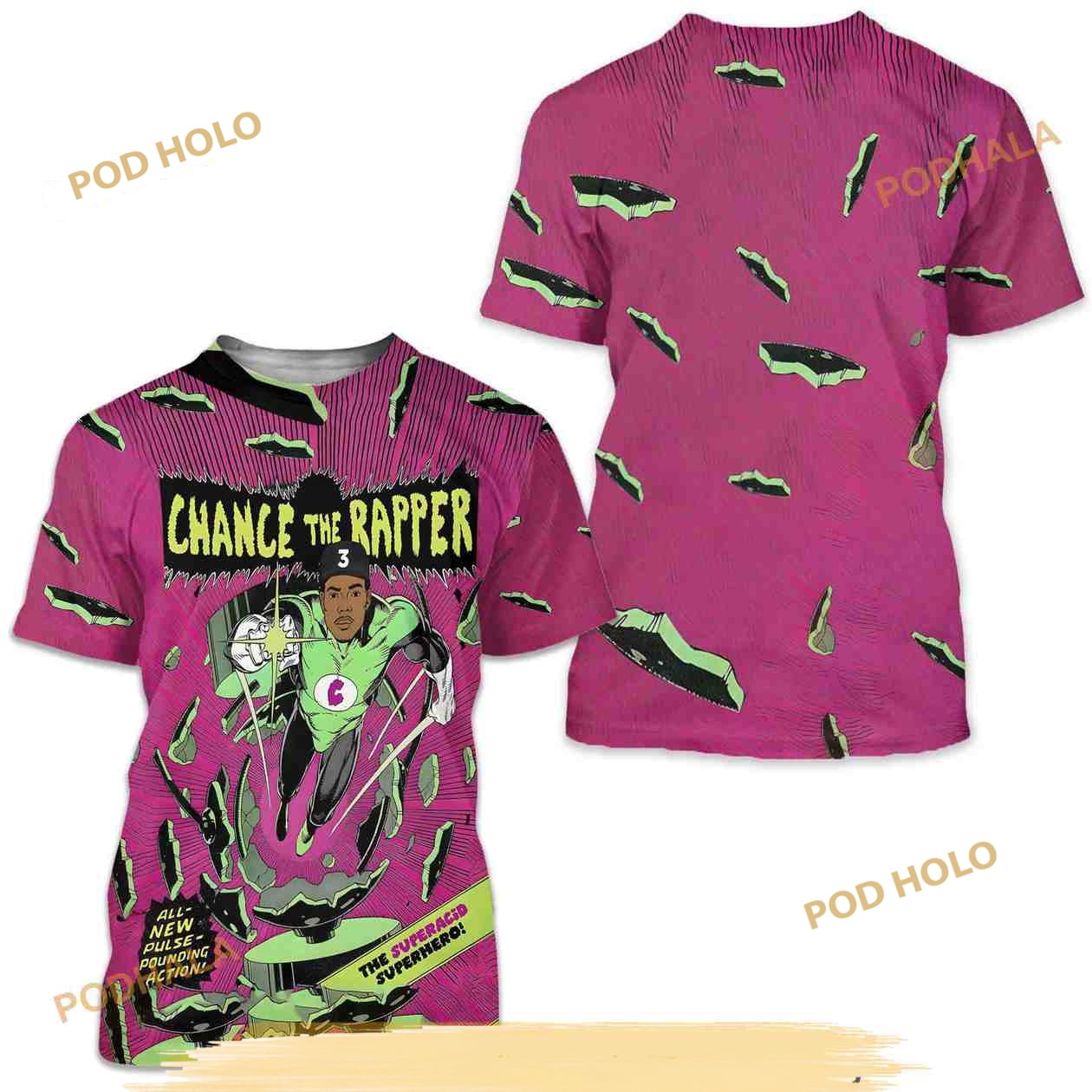 Chance The Rapper Match 3D Shirt, Hip Hop 90s Retro Graphic Tee ...