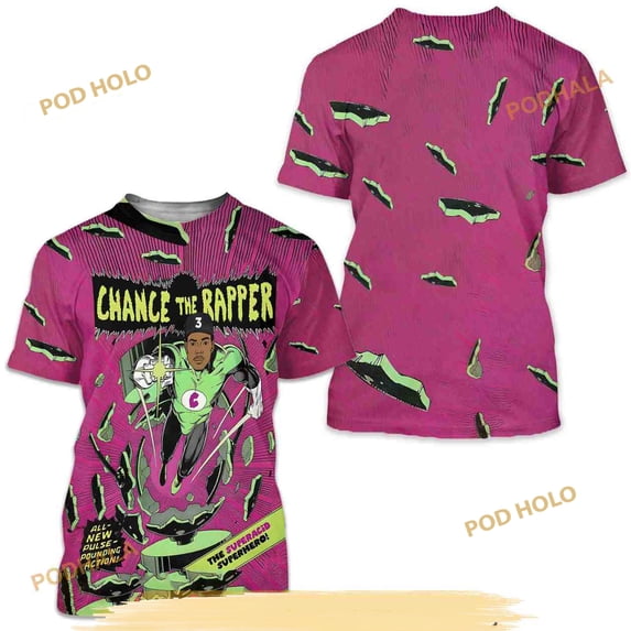 Chance The Rapper Match 3D Shirt, Hip Hop 90s Retro Graphic Tee ...