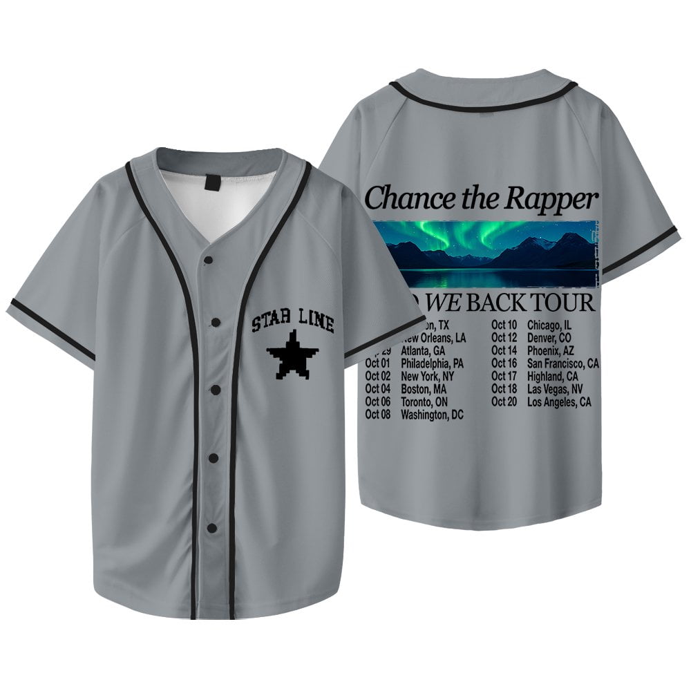 Chance The Rapper Merch And We Back Tour 2025 Baseball Jacket Unisex ...
