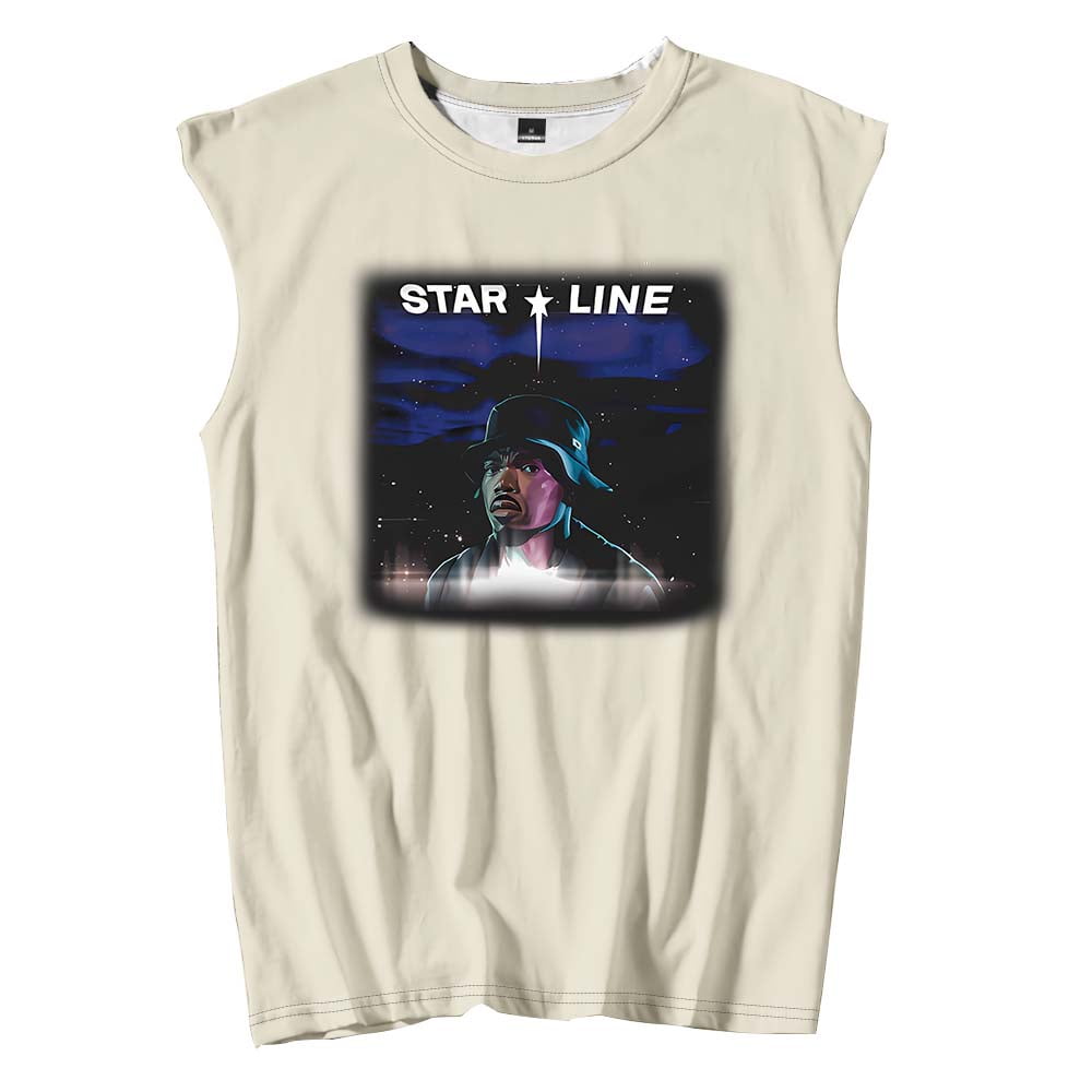 Chance The Rapper Star Line Album Merch Tank Tops Sleeveless T-Shirt ...