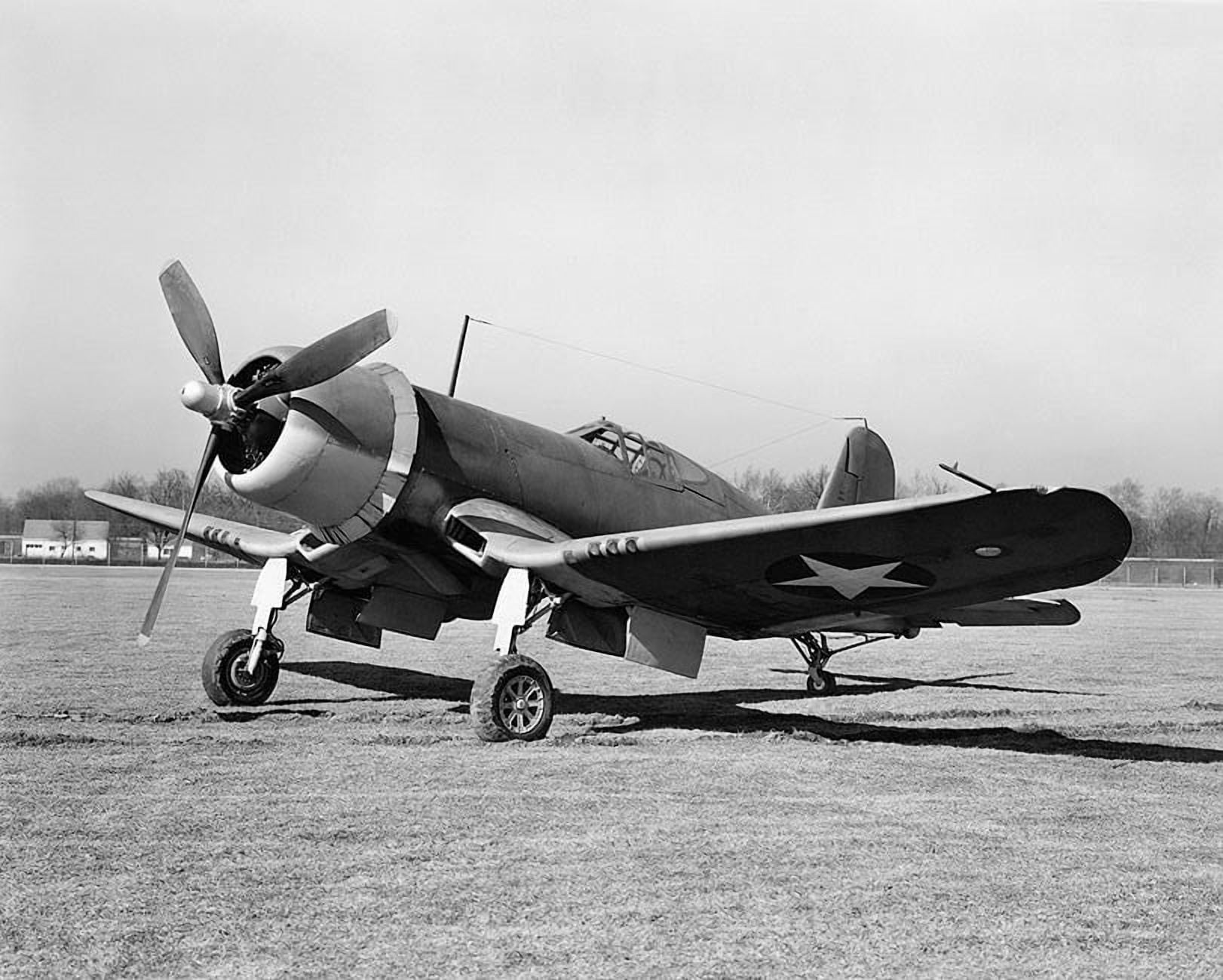 Chance Vought F4U Corsair WWII Plane - 12x18 Inch Laminated Aviation ...
