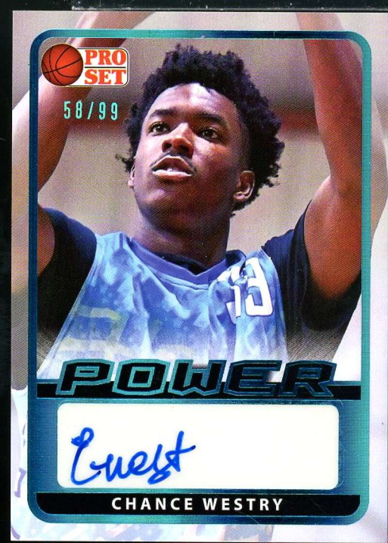 Chance Westry Rookie Card 2021-22 Leaf Pro Set Power Portrait Platinum ...