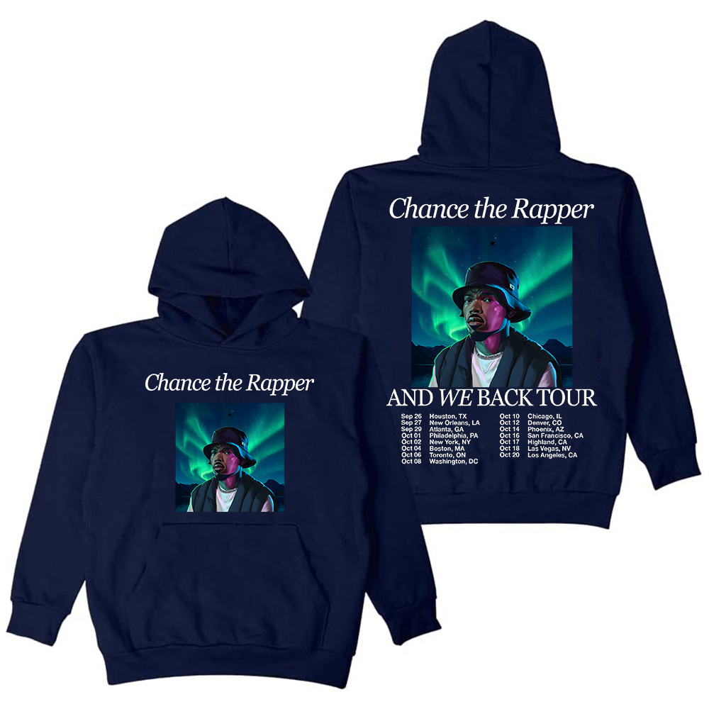 Chance the Rapper And We Back Tour 2025 Hoodie Long Sleeve Streetwear ...