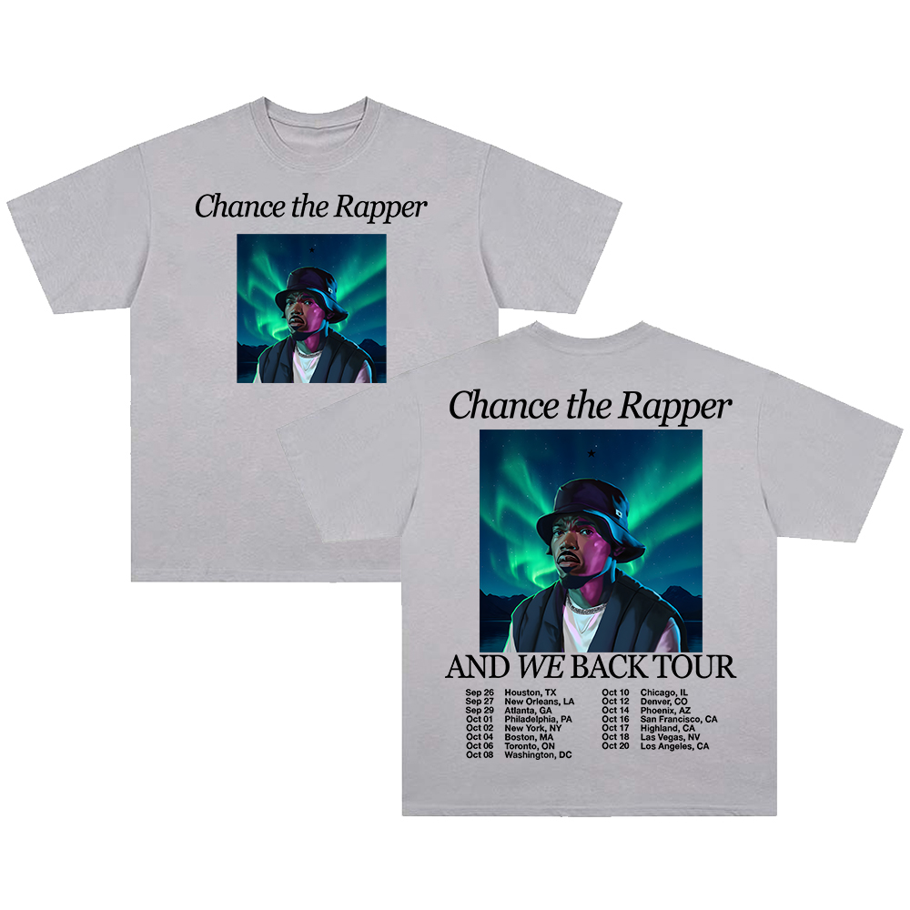 Chance the Rapper And We Back Tour 2025 T-shirt Crewneck Short Sleeve ...