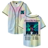 Chance the Rapper And We Back Tour Baseball Jersey Short Sleeve Button ...