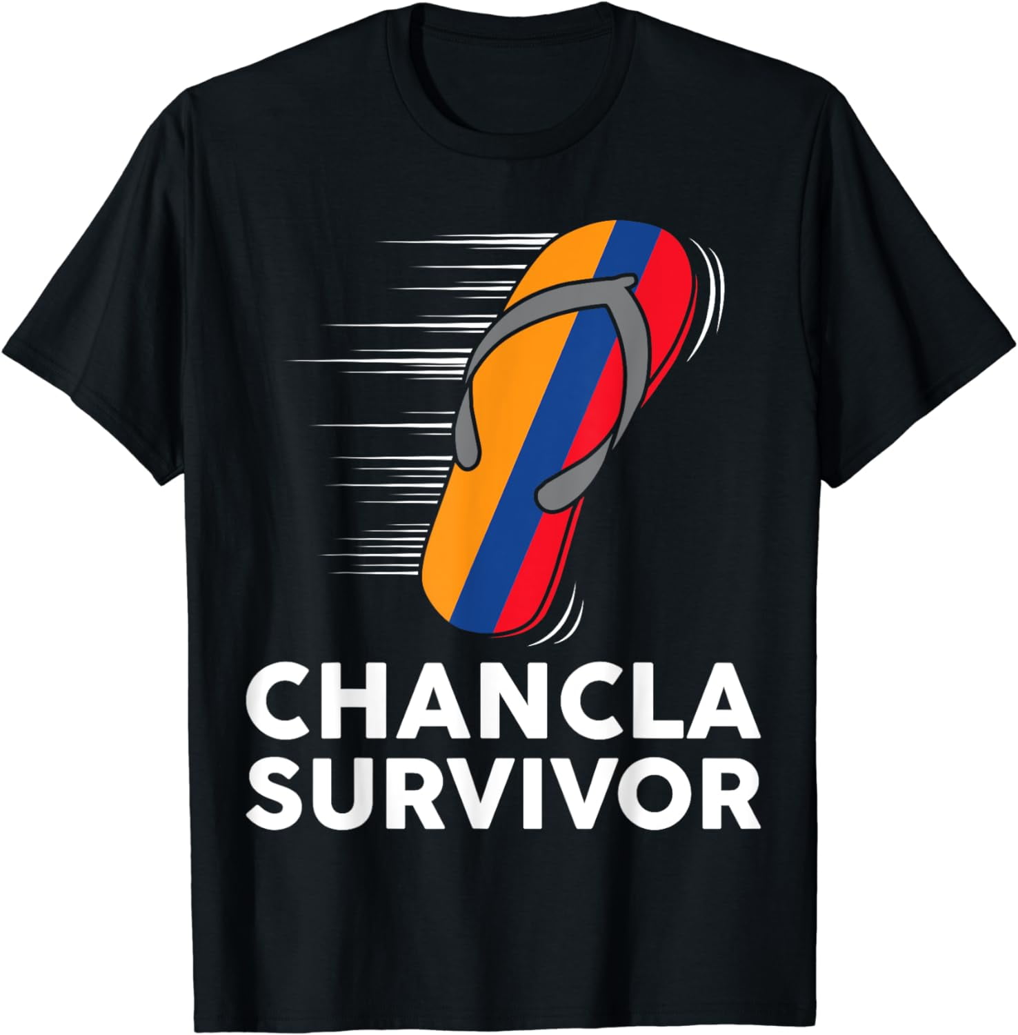 Chancla Survivor Colombia Colombian Flag Hispanic Heritage Cotton T ...