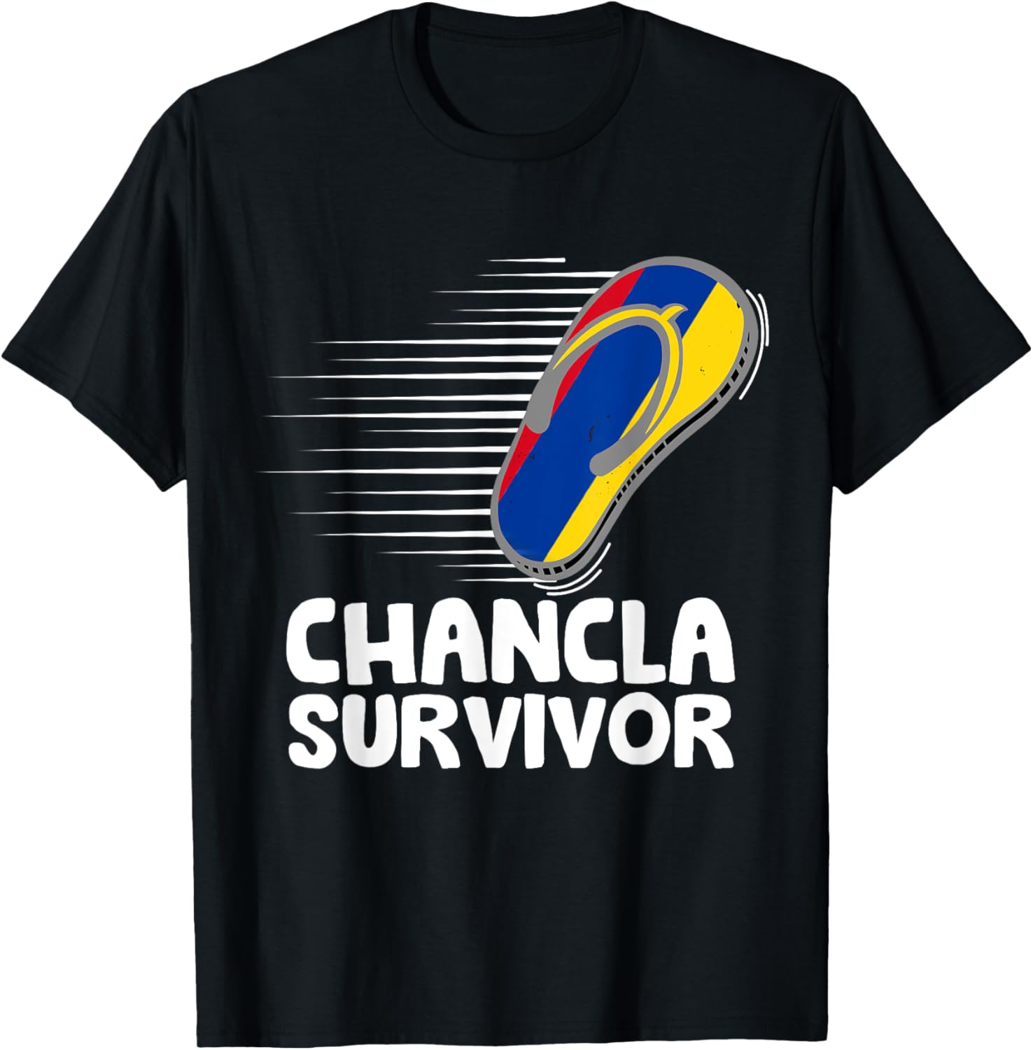 Chancla Survivor Colombia Colombian Flag Hispanic Heritage T-Shirt ...