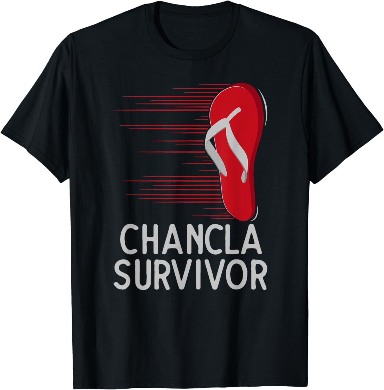 Chancla Survivor T-shirt Funny Spanish Joke Tee - Walmart.com