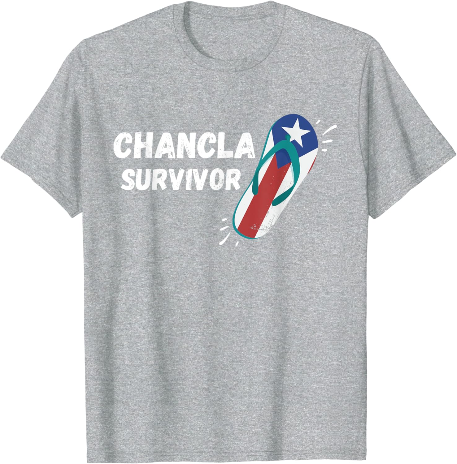 Chancla Survivor hsipanic heritage month, puerto rico flag T-Shirt ...