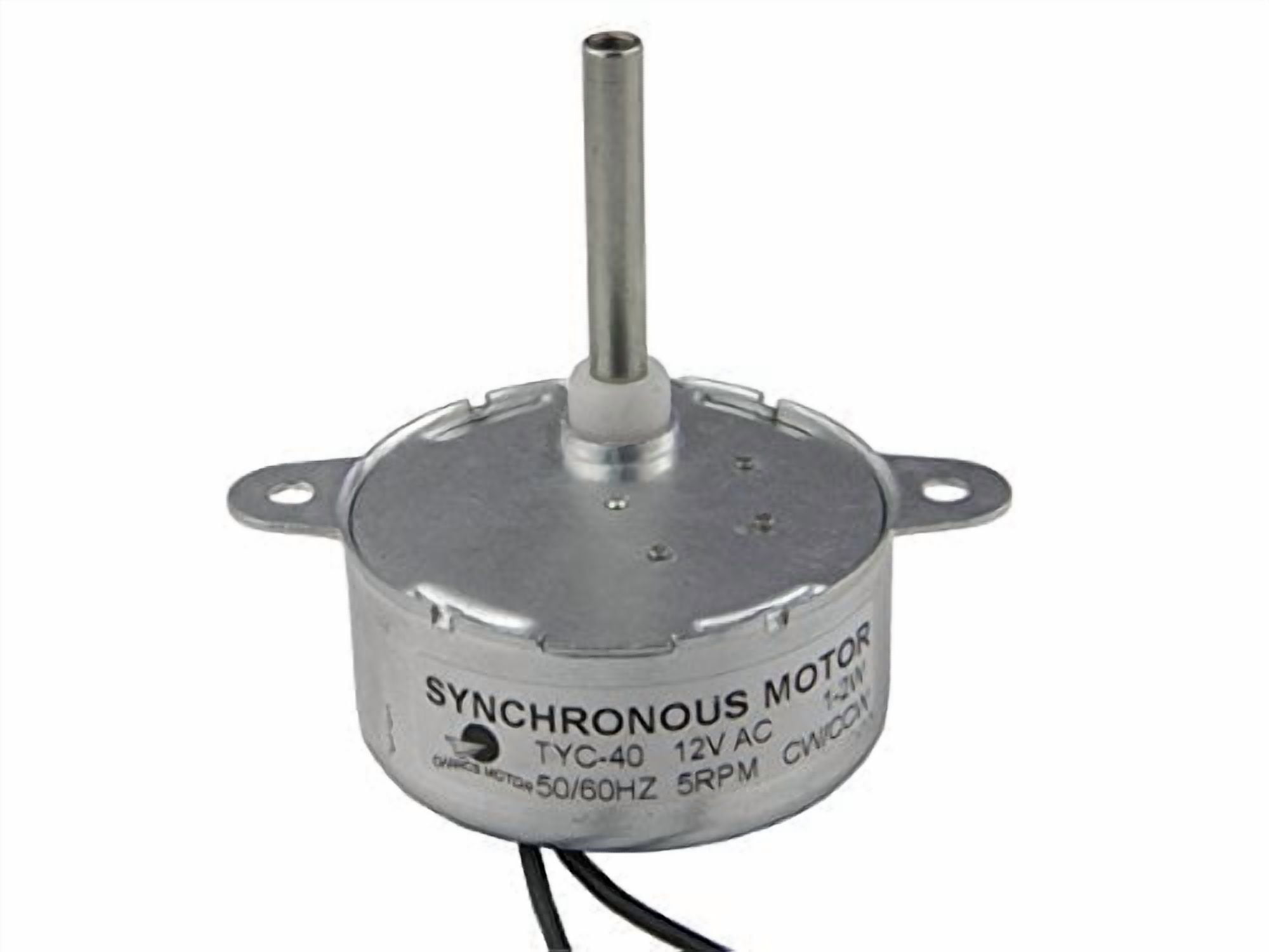 CHANCS, Synchronous Motor, TY-C40, 12V 5RPM 33mm Shaft - Walmart.com