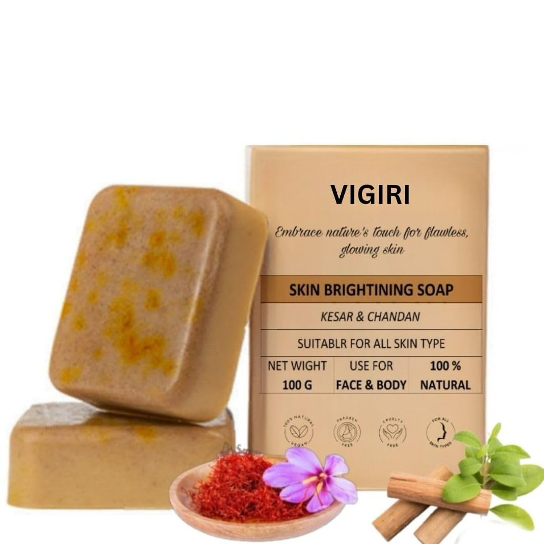 Chandan Kesar Bath Soap Handmade Soaps For Glowing Detan Remover Skin ...