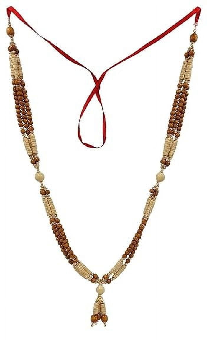 Chandan Scented Wooden Mala for Photo Frames and God Idols, Garland for ...