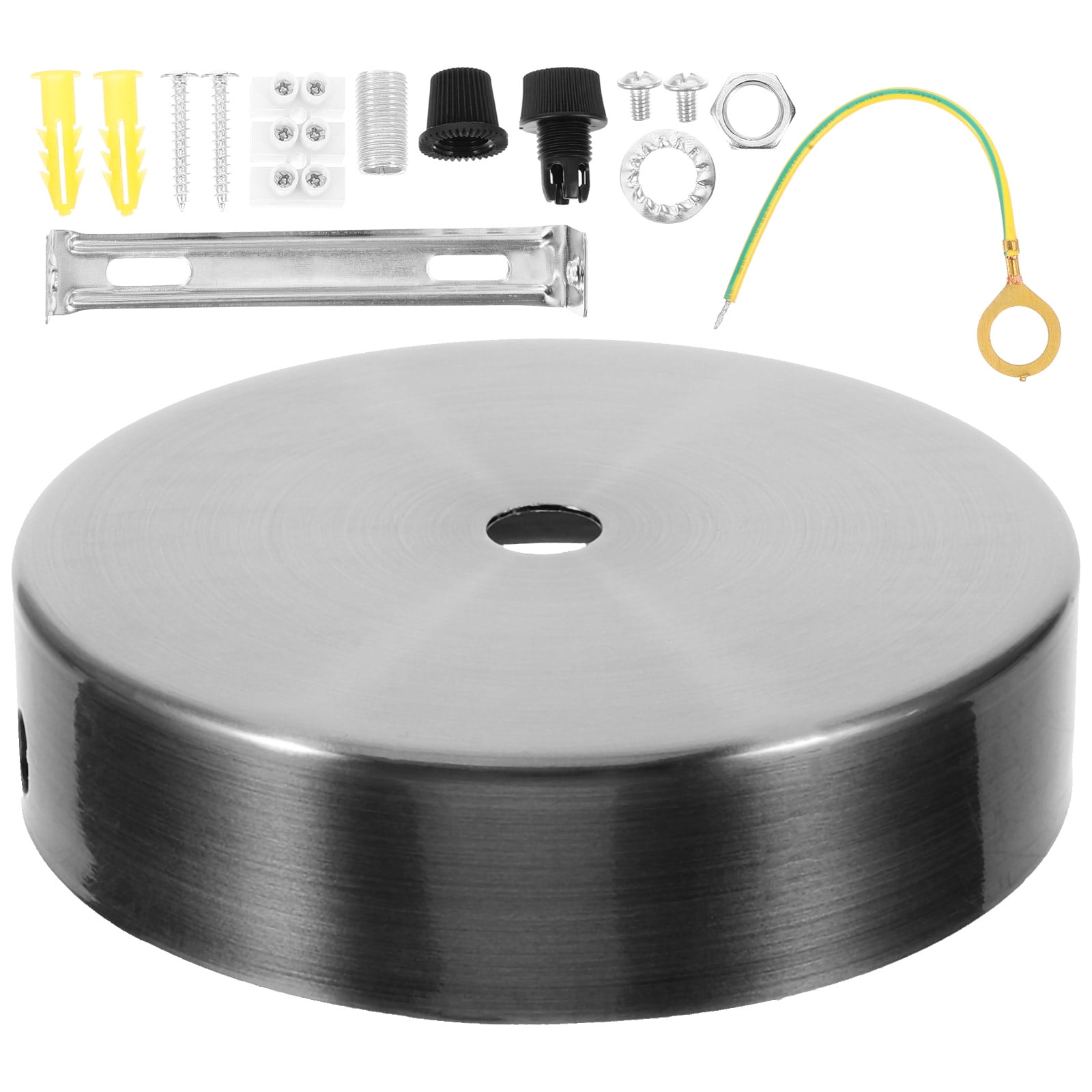 BRIGHTFUFU Ceiling Canopy Light Kit Silver Homeowners DIY Projects 1Set ...