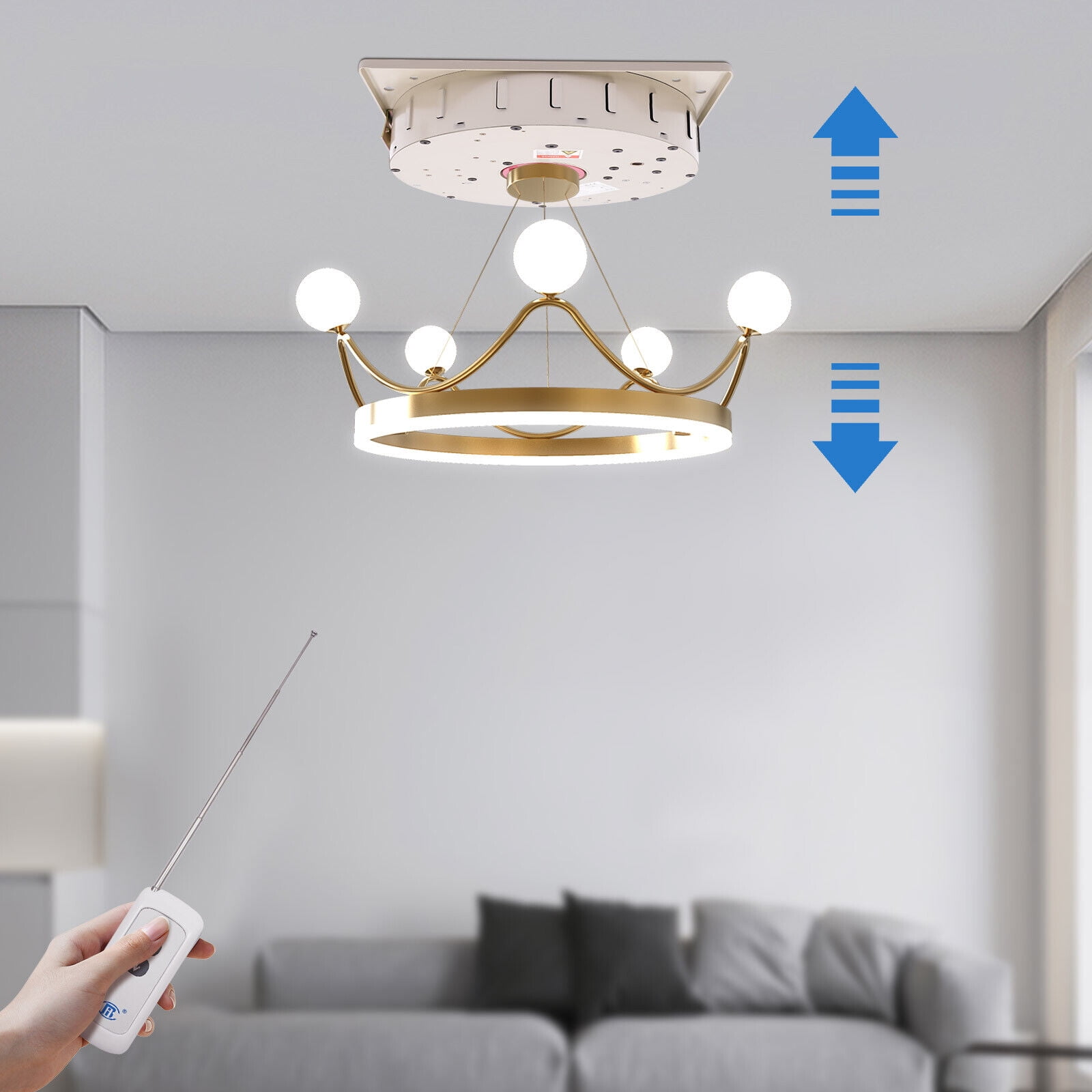 Chandelier Hoist Lifter System 2-in-1 Control Chandelier Lifter ...