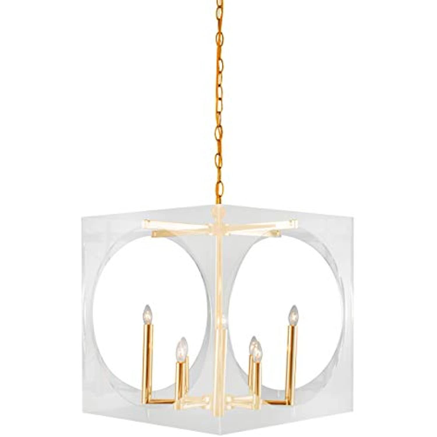 Chandelier In Gold Finish - Walmart Business Supplies