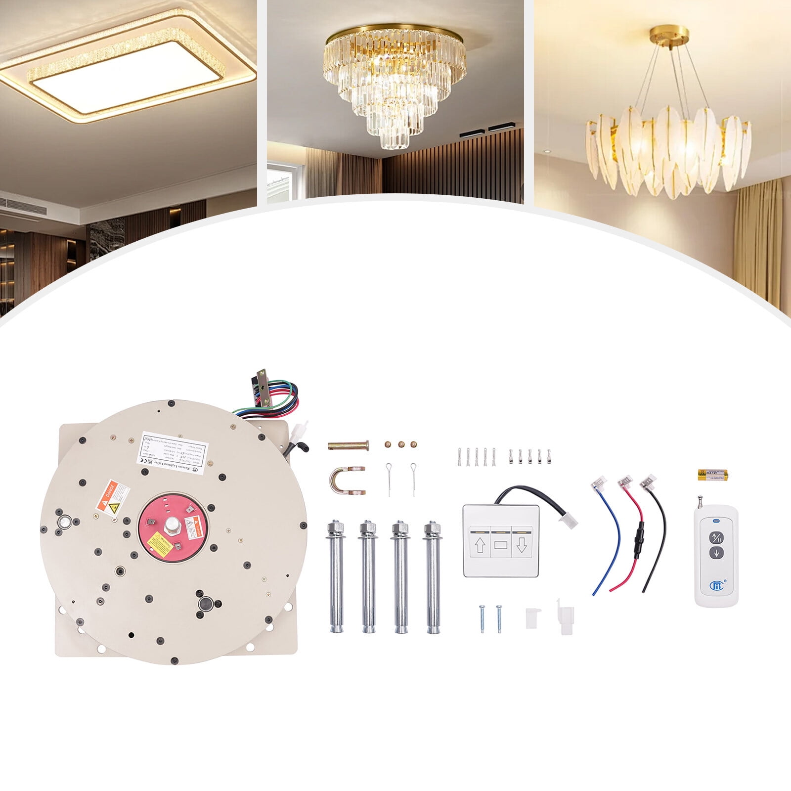 Chandelier Lifter, Electric Motor Villas Pendant Lamps Lifter ...