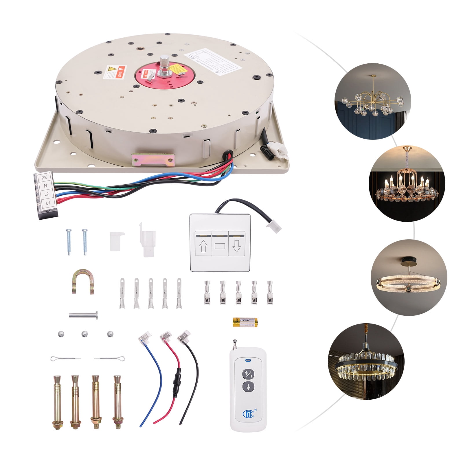 Chandelier Lifter, Electric Motor Villas Pendant Lamps Lifter ...