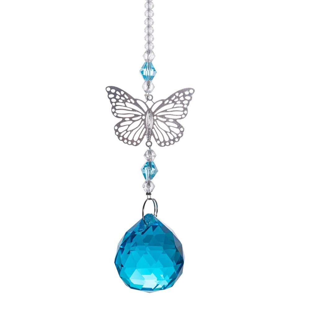 Chandelier Suncatcher Crystal Ball Prisms Pendant Buttrfly Window ...