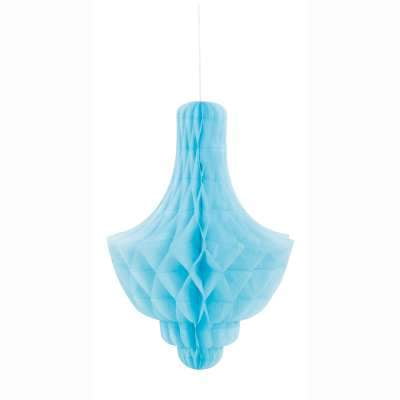 Chandelier Tissue Paper Decoration, 14 in, Light Blue, 1ct - Walmart.com