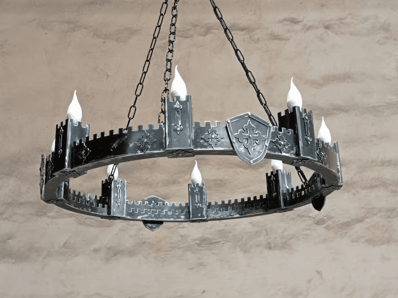 Chandelier lighting, Gothic medieval style chandelier lights, Rustic ...