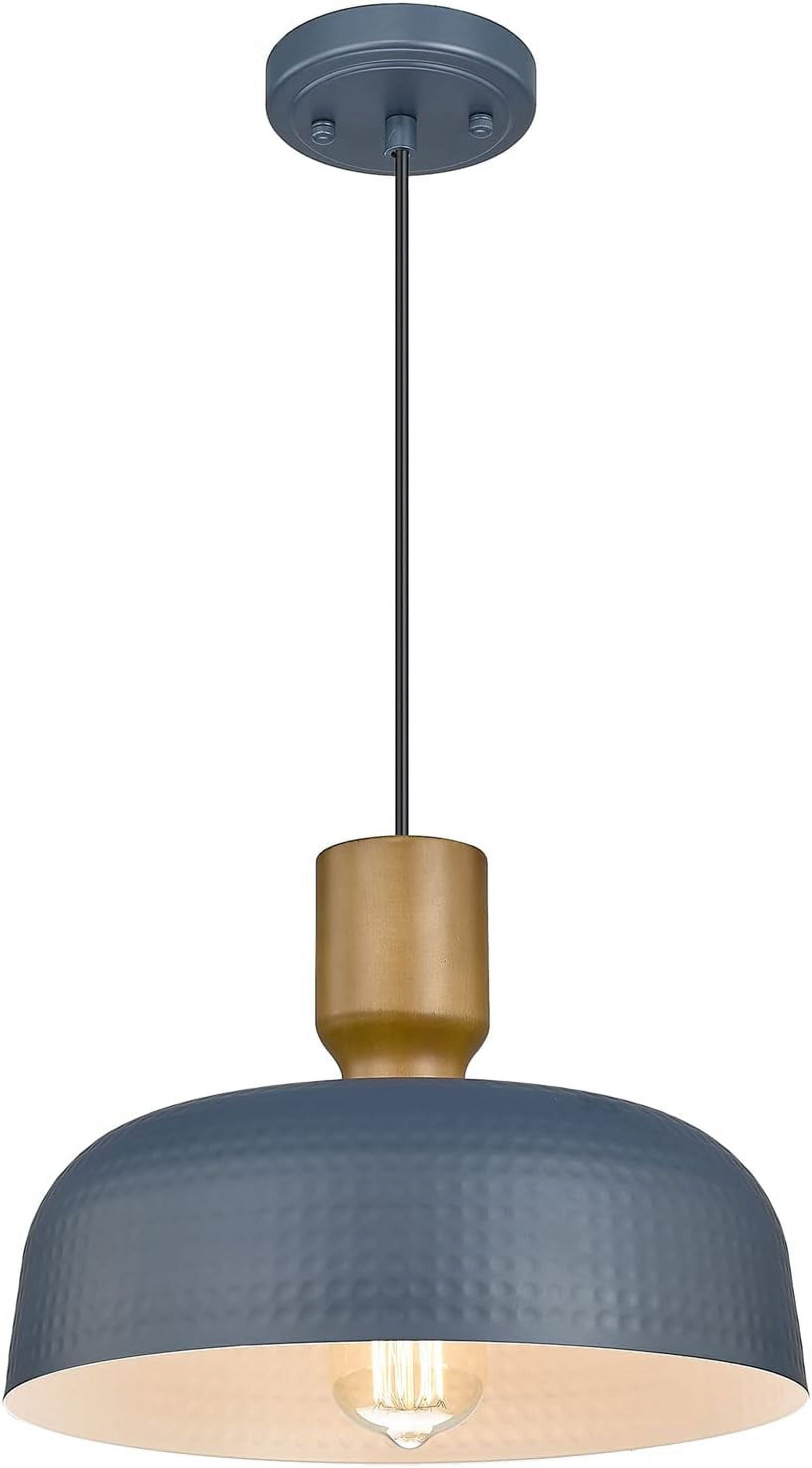 Chandelier lighting fixture, ceiling hanging light with hammered metal ...